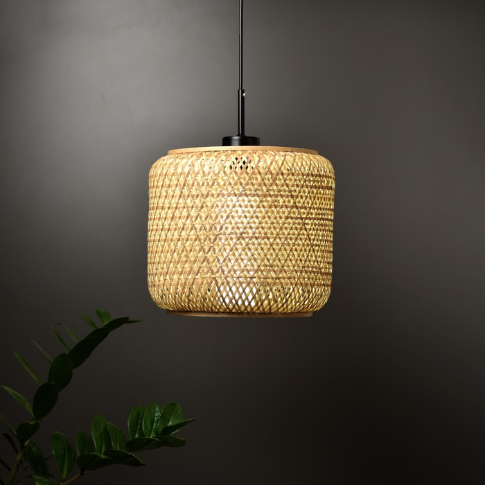 Eureka regular - Unique handmade Woven Hanging Pendant Light, Natural ...