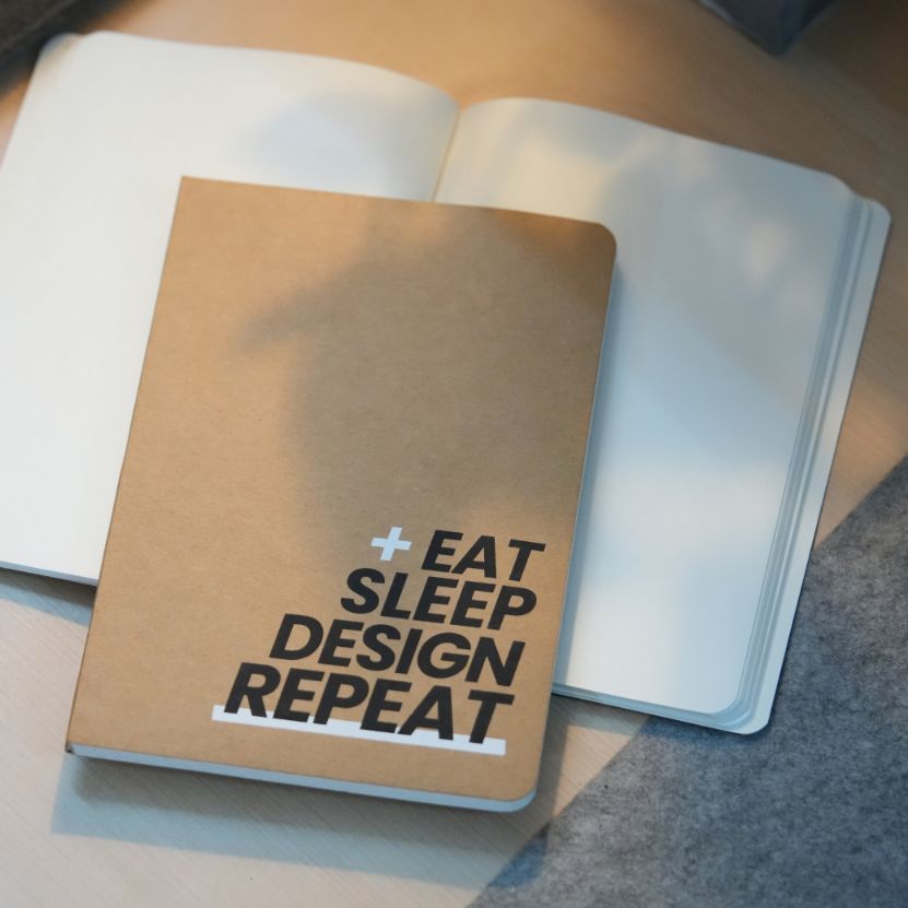 + Eat Sleep Design Repeat - Notebook – Claymango.com