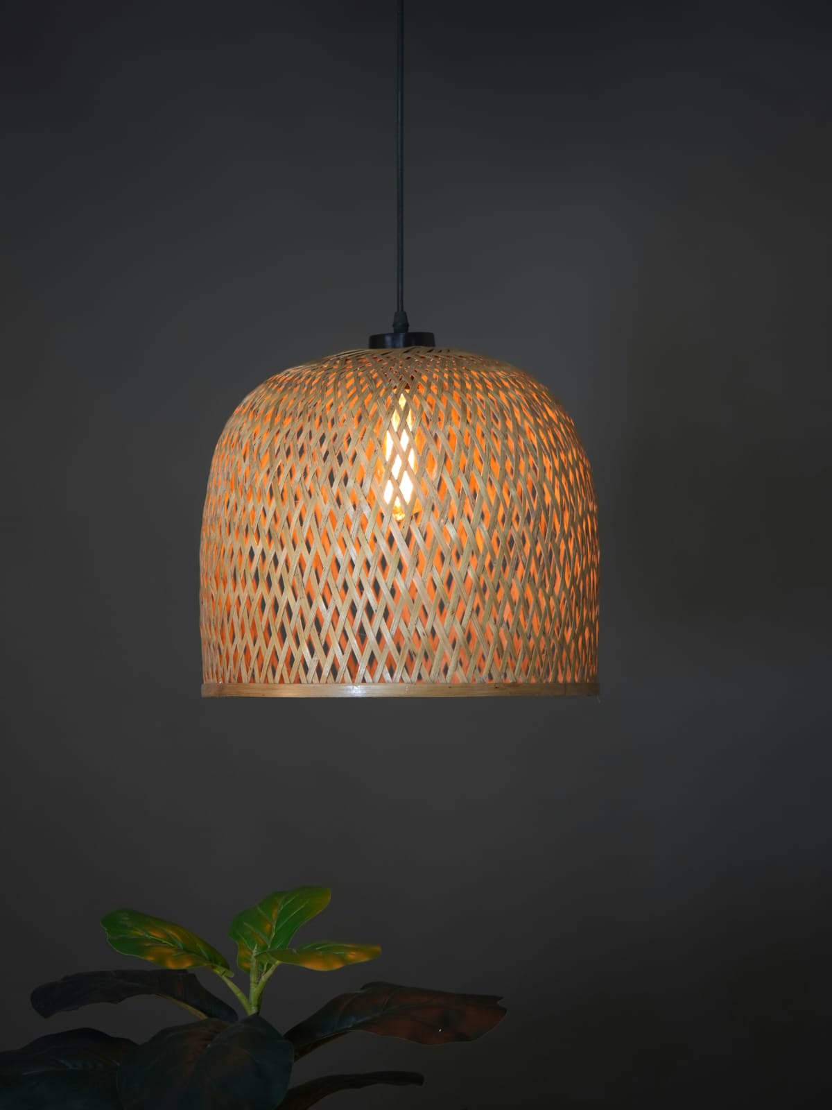 Classic Unique handmade Woven Hanging Pendant Light, Natural/Bamboo Pe ...