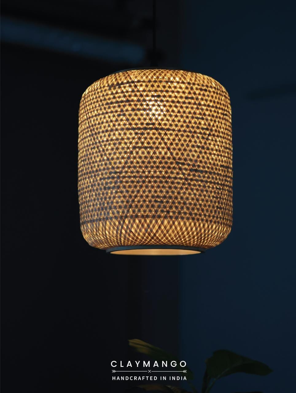 Eureka - Unique handmade Woven Hanging Pendant Light, Natural/Bamboo P ...